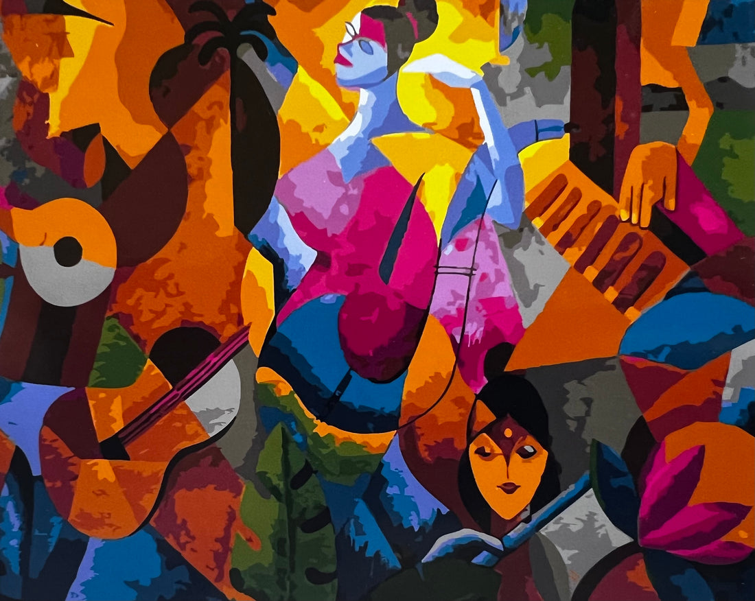 Cubist Figures – Paint by Numbers