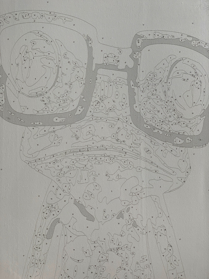 Frog with Glasses – Paint by Numbers