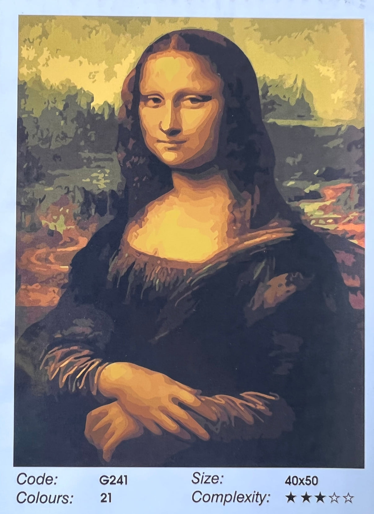Mona Lisa – Paint by Numbers