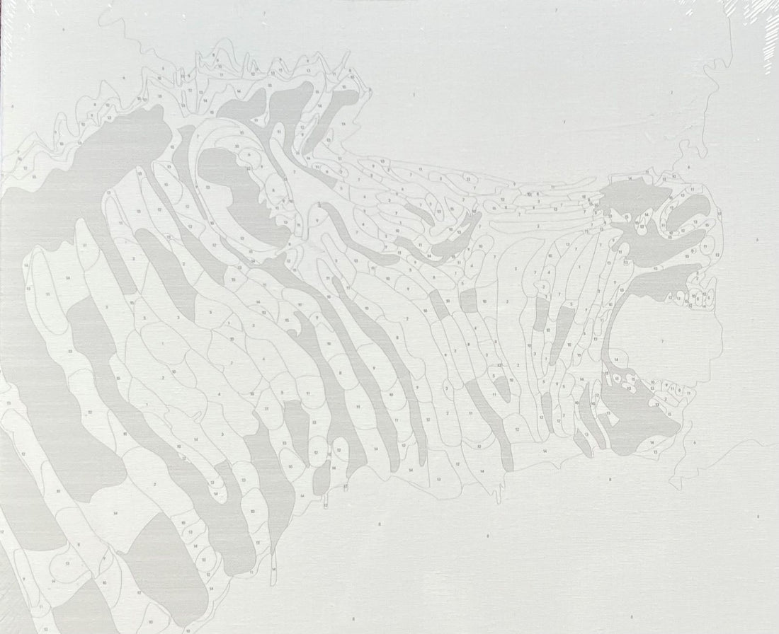 Colourful Zebra – Paint by Numbers